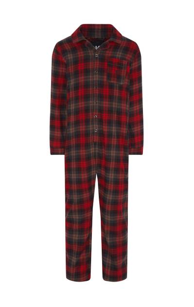 The Checked Pyjamas Jumpsuit Red - Onepiece